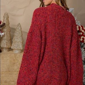 Sweaters | New Arrivalred Speckled Cardigan | Poshmark